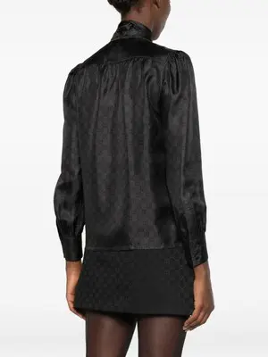 Gucci Gg Print Silk Shirt