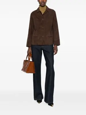 Tory Burch Leather Blazer Jacket