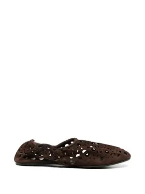 Alaïa Neo Vienne Slippers - Brown