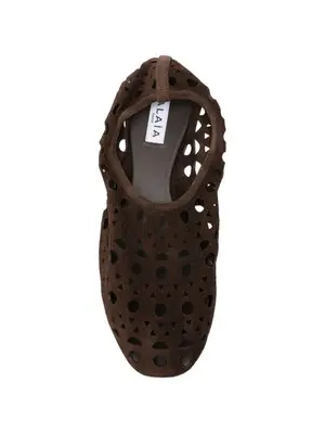 Alaïa Neo Vienne Slippers - Brown