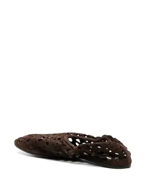 Alaïa Neo Vienne Slippers - Brown