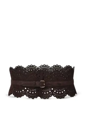 Alaïa Vienne Bustier Belt - Brown