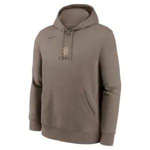 Nike San Francisco Giants Fashion Hemp Club Mlb Pullover Hoodie - Brown