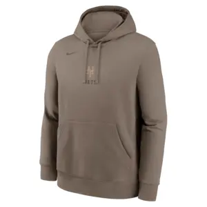 Nike New York Mets Fashion Hemp Club Mlb Pullover Hoodie - Brown