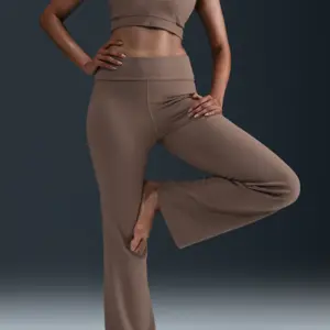 Nike Dri-fit High-waisted Fold-over Pants
