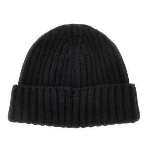 Prada Knitted Beanie With Triangle Logo