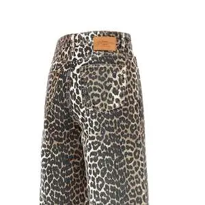 GANNI Leopard-print Lari Jeans