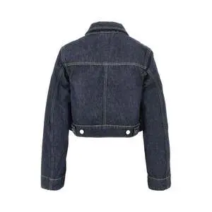 GANNI Cropped Denim Jacket