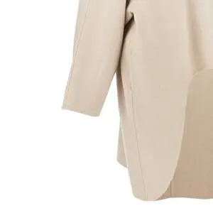 Alaïa Cashmere Asymmetrical Coat - Beige