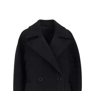 TOTEME Wool Blend Cocoon Fit Peacoat