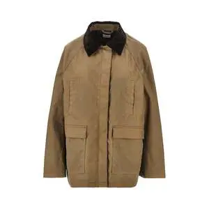 TOTEME TOTEME Waxed Cotton Country Jacket Khaki