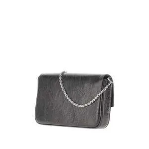Fendi Craquelé Leather Tube With Chain