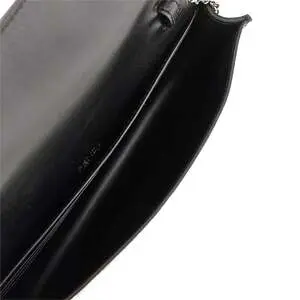 Fendi Craquelé-effect Leather Baguette Clutch With Double Strap