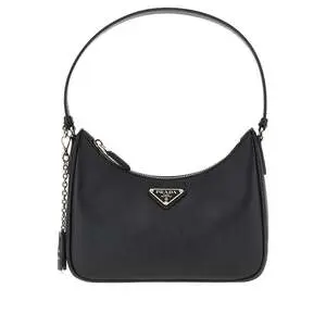 Prada Saffiano Leather Re-edition 2005 Shoulder Bag - Black