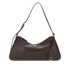 Prada Nappa Large Aimée Shoulder Bag - Brown