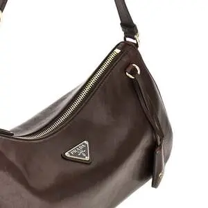 Prada Nappa Large Aimée Shoulder Bag - Brown