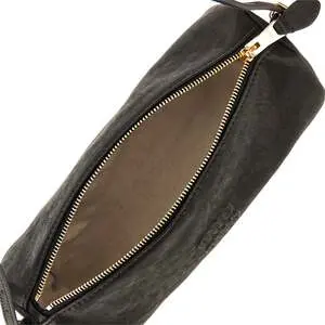 Miu Miu Nappa Leather Pouch With Strap - Black