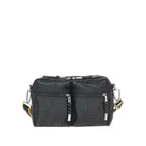 Fendi Superlight Ff Zucca Fabric Camera Case - Black