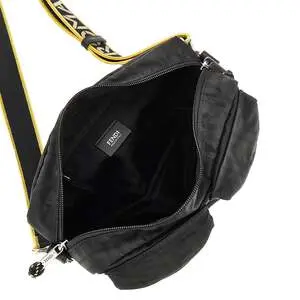 Fendi Superlight Ff Zucca Fabric Camera Case - Black