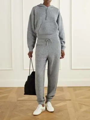 Victoria Beckham Wool And Cashmere-blend Track Pants