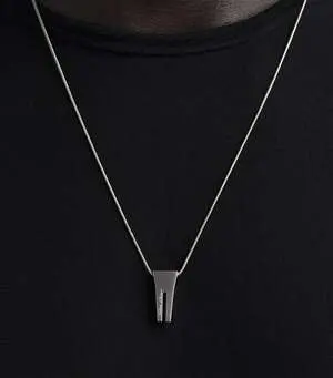 Rick Owens Brass Mini Open Trunk Necklace