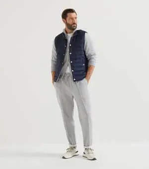 Brunello Cucinelli Cotton-blend Chiné-knit Sneakers