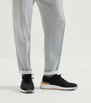 Brunello Cucinelli Cotton Knitted Sneakers