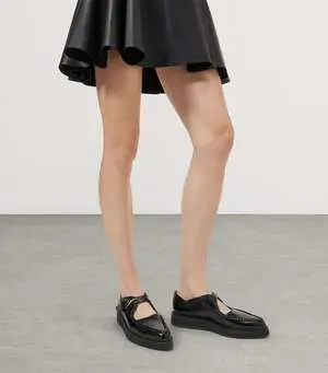 Alexander McQueen Calfskin Wishbone Creepers
