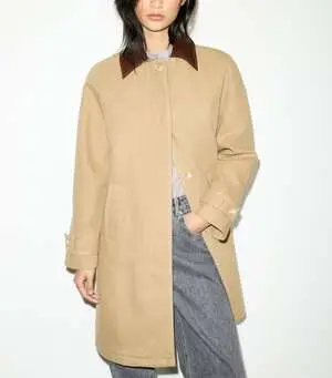Max & Co. Contrast-collar Raincoat