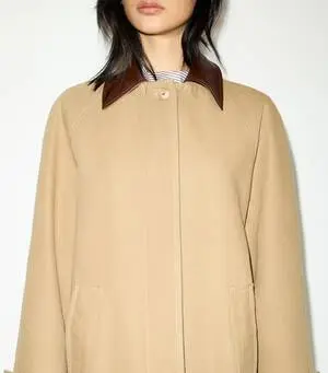 Max & Co. Contrast-collar Raincoat
