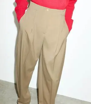 Max & Co. Pleated Barrel-leg Trousers