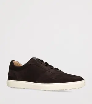 TOD'S Leather Elastic Cassetta Sneakers - Brown