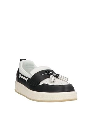 Amiri Leather And Textile Two-tone Loafers