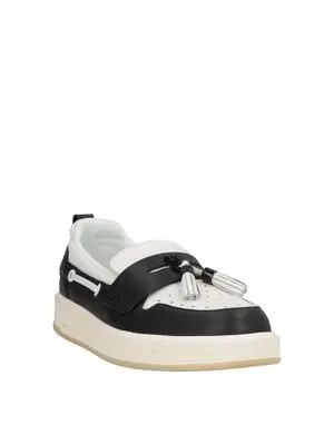 Amiri Leather And Textile Two-tone Loafers