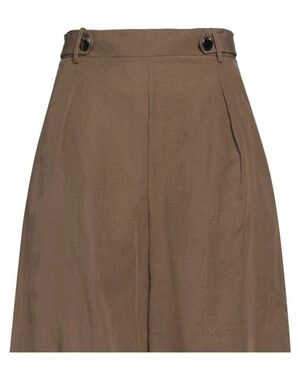Liu Jo Lyocell And Linen Blend Bermuda Shorts - Beige