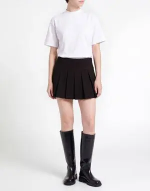 HINNOMINATE Pleated Twill Mini Skirt