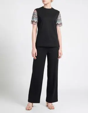 Missoni Multicolor Zigzag Print Cotton T-shirt - Black