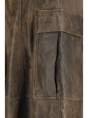 R13 Leather Cargo Pants