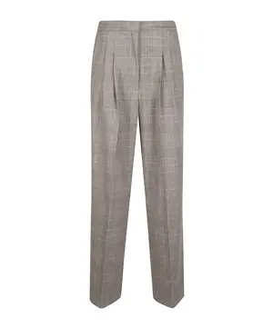 PT TORINO Grace Pleated Pants - Grey