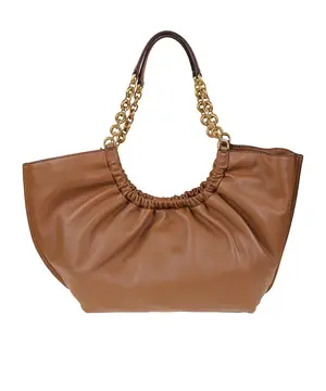 Michael Kors Leather Chain-link Shoulder Bag