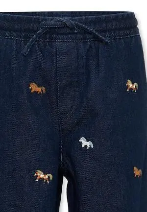 Stella McCartney Embroidered Horse Jeans