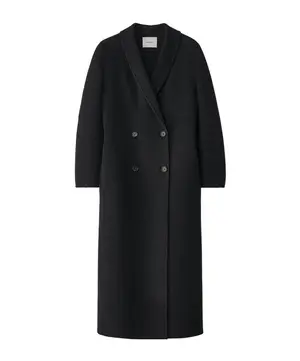 LISA YANG Double-breasted Coat - Black