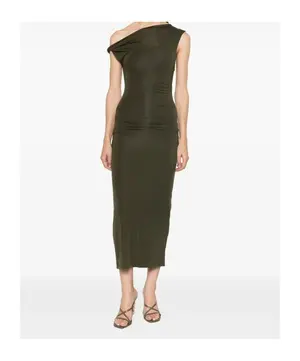 Patrizia Pepe Draped Midi Dress