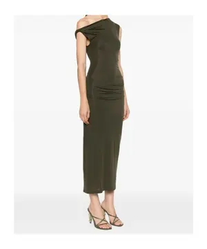 Patrizia Pepe Draped Midi Dress