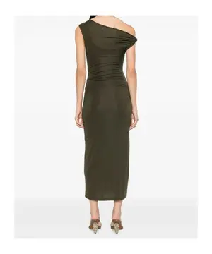Patrizia Pepe Draped Midi Dress