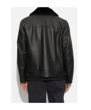 Brioni Long-sleeve Leather Jacket