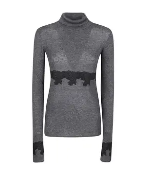 Patrizia Pepe High-neck Knit Sweater - No