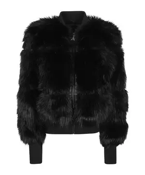 Patrizia Pepe Faux-fur Bomber Jacket