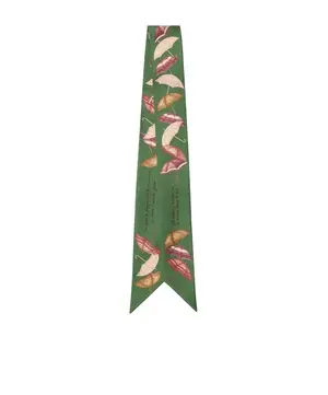 Loro Piana Ombrelli Belli, Belli! Striped Scarf - Pine/brown