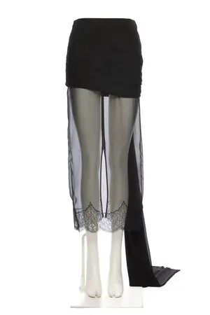 Valentino Garavani Georgette Midi Skirt